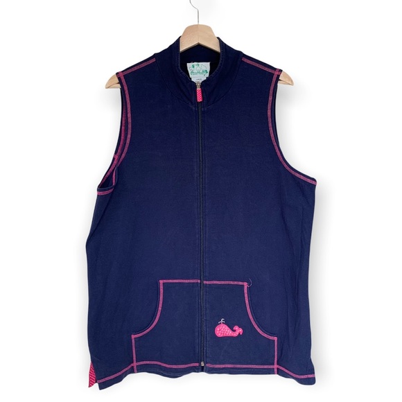 Quacker Factory | Jackets & Coats | The Quacker Factory Blue Pink Trim ...